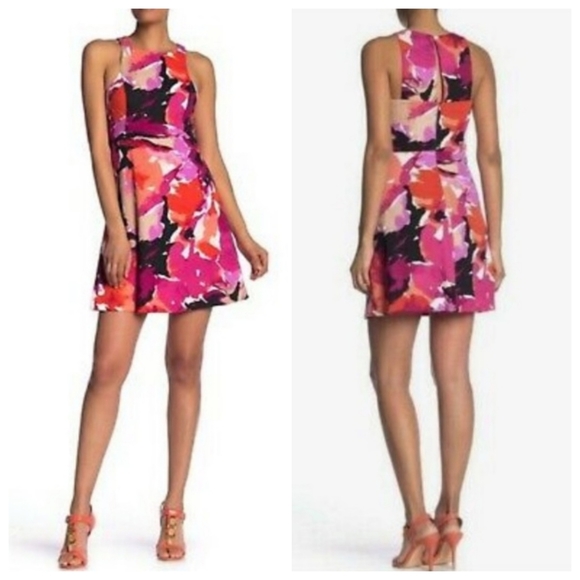 Trina Turk | Dresses | Trina Turk Robles Watercolor Print Halterstyle ...